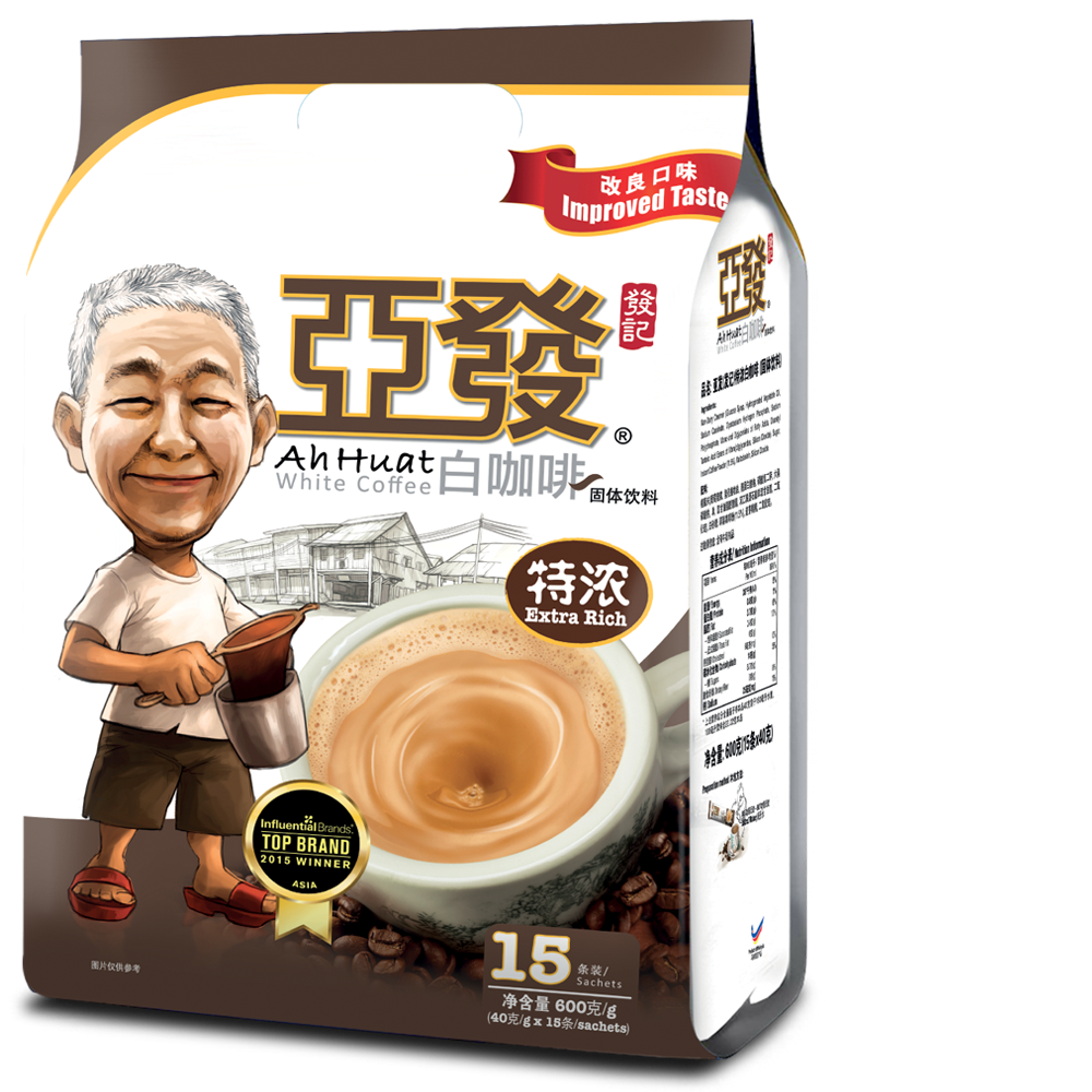 亚发 (发记) 特浓白咖啡 (固体饮料) - Ah Huat
